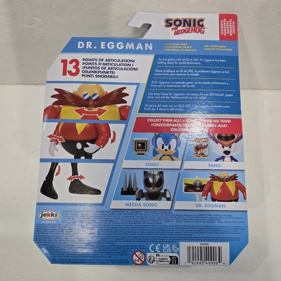 Toys | Jakks Pacific Sonic The Hedgehog Classic Dr Eggman Robotnik 4 ...